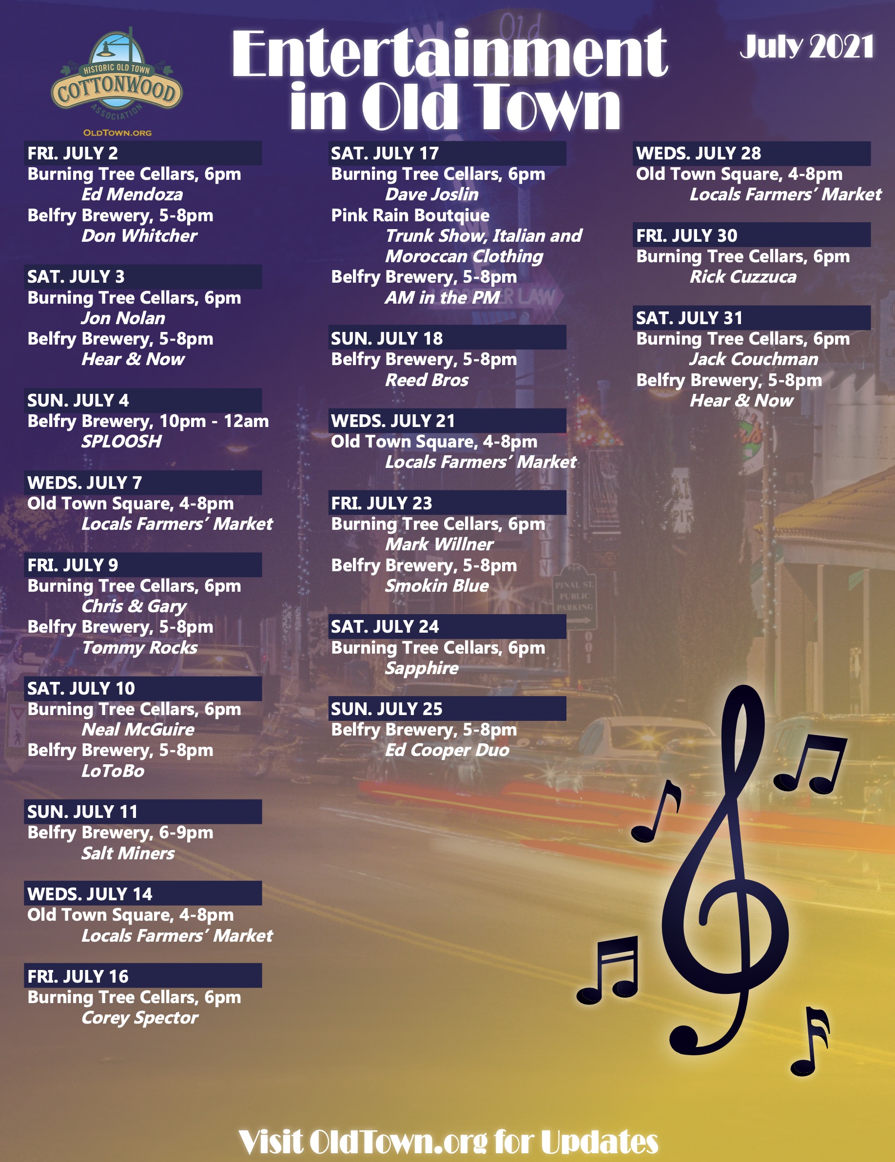 Old Town Cottonwood - Featured Events
